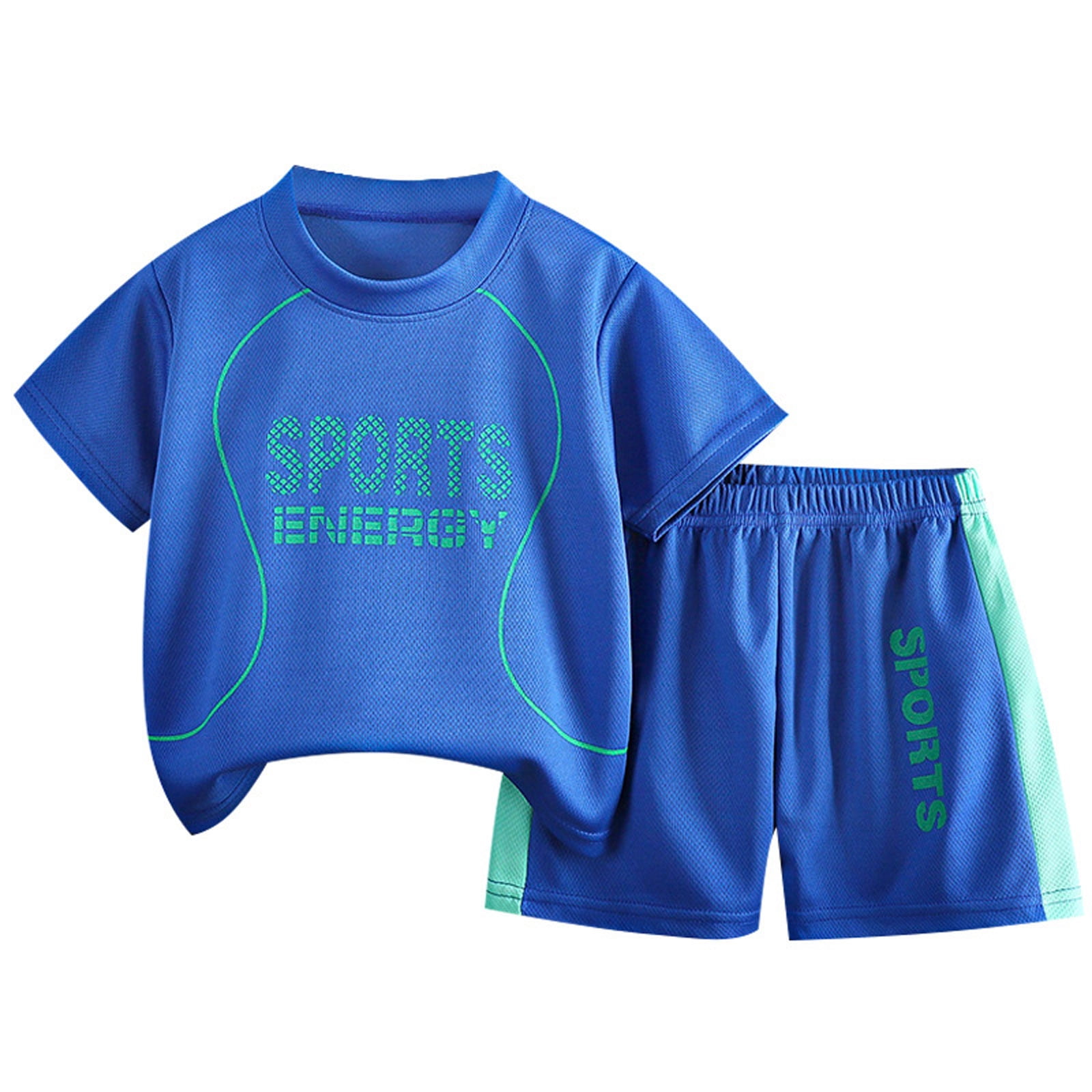 Baby Boy Outfits Kids Sports Shorts Tracksuit 2 Piece Basketball Tank ...