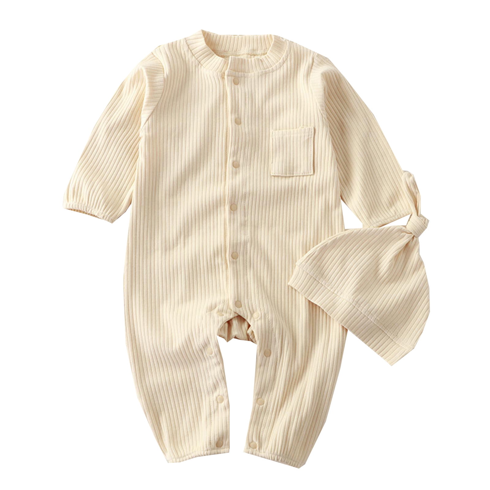Baby Boy Outfits Solid Color Onesie High Elastic Home Cotton Fart ...