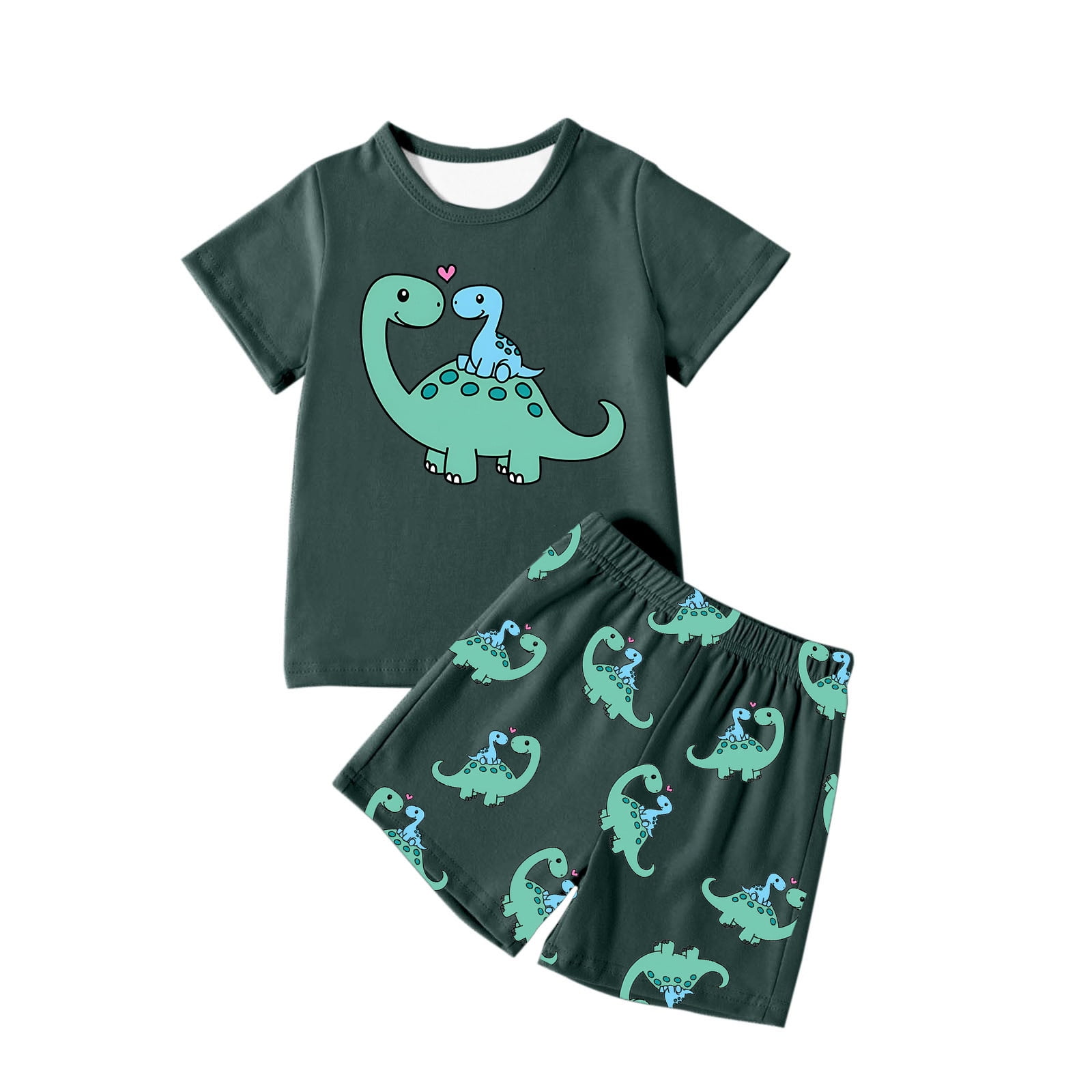 Baby Boy Outfits Toddler Kids Boys Summer Breathable Comfort Dinosaur ...