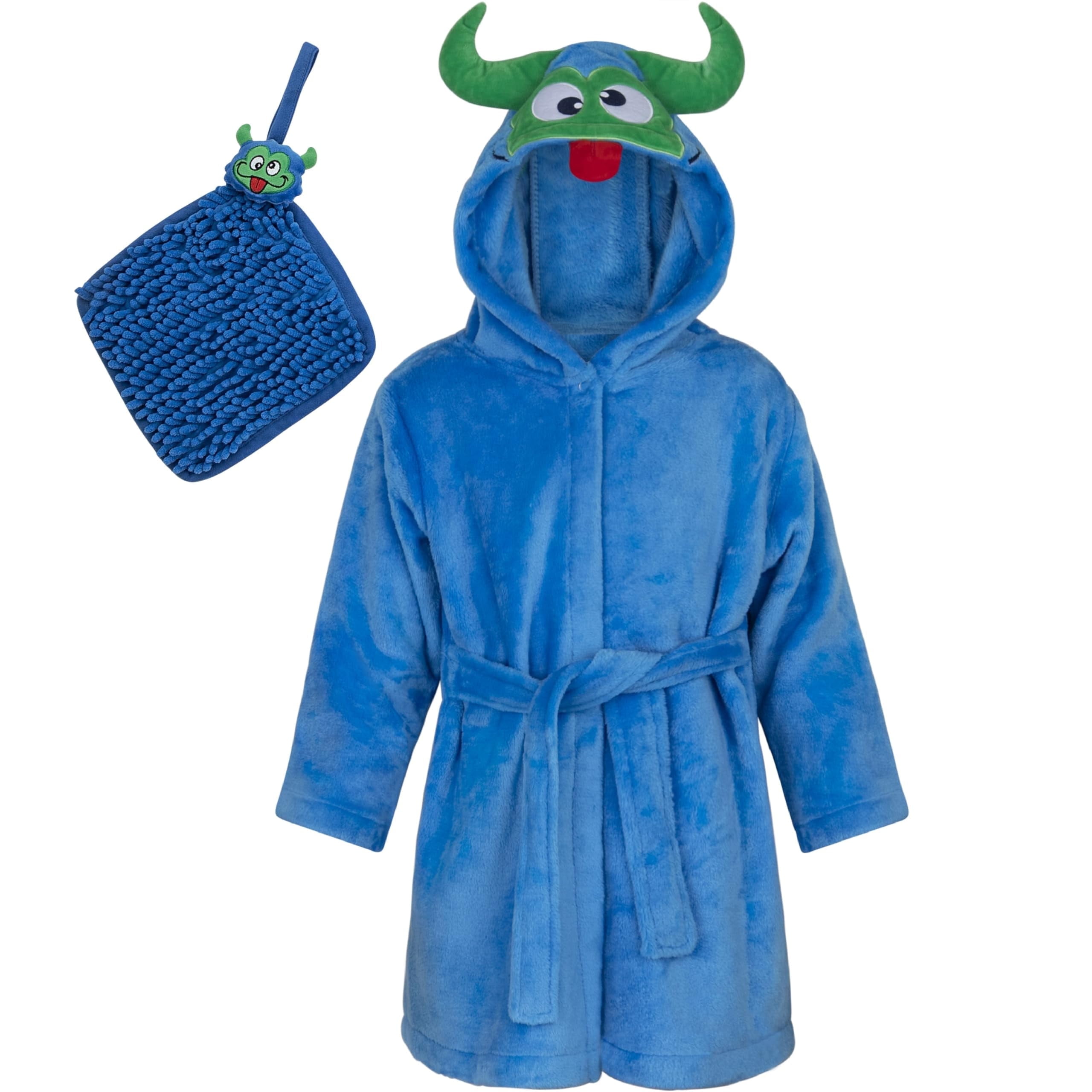 Rising Star Baby Bathrobe Set for Boys, Toddler Bathrobe with Hood ...