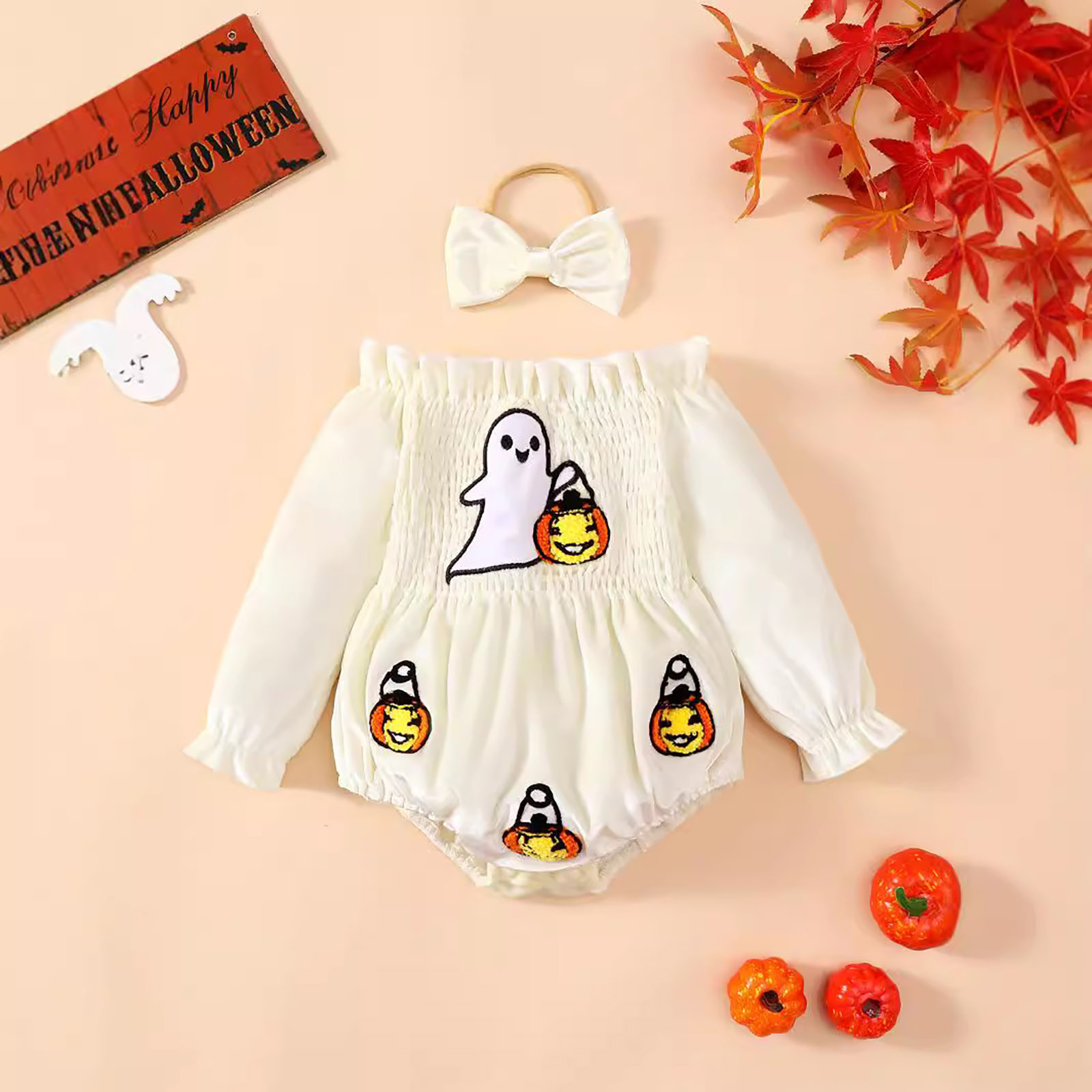 Baby Boy Romper Baby Girls Neutral Little Halloween Romper Bodysuit ...