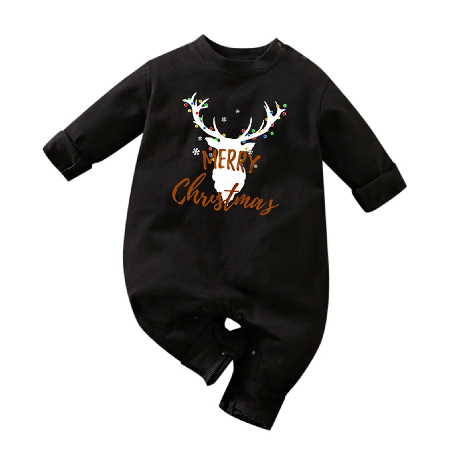 Baby Boy Romper Baby Onesies Soft Christmas Girls Print Long Sleeve ...