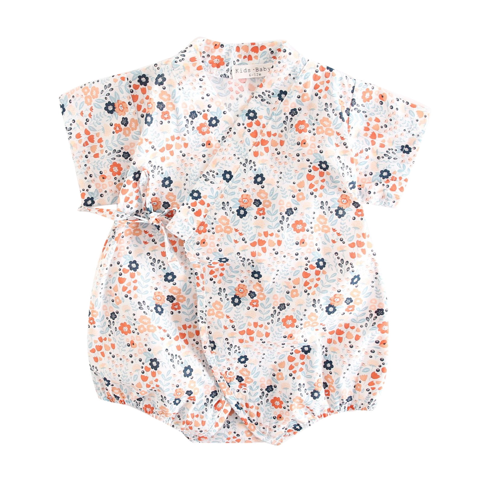 Baby Boy Rompers Baby Boys Girls Short Sleeve Floral Prints Romper Kids Clothes Baby Boy Onesies ...