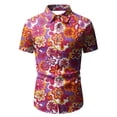 Baby Boy Shirts Hippie Style Short Sleeve Button Up Printed Beach ...