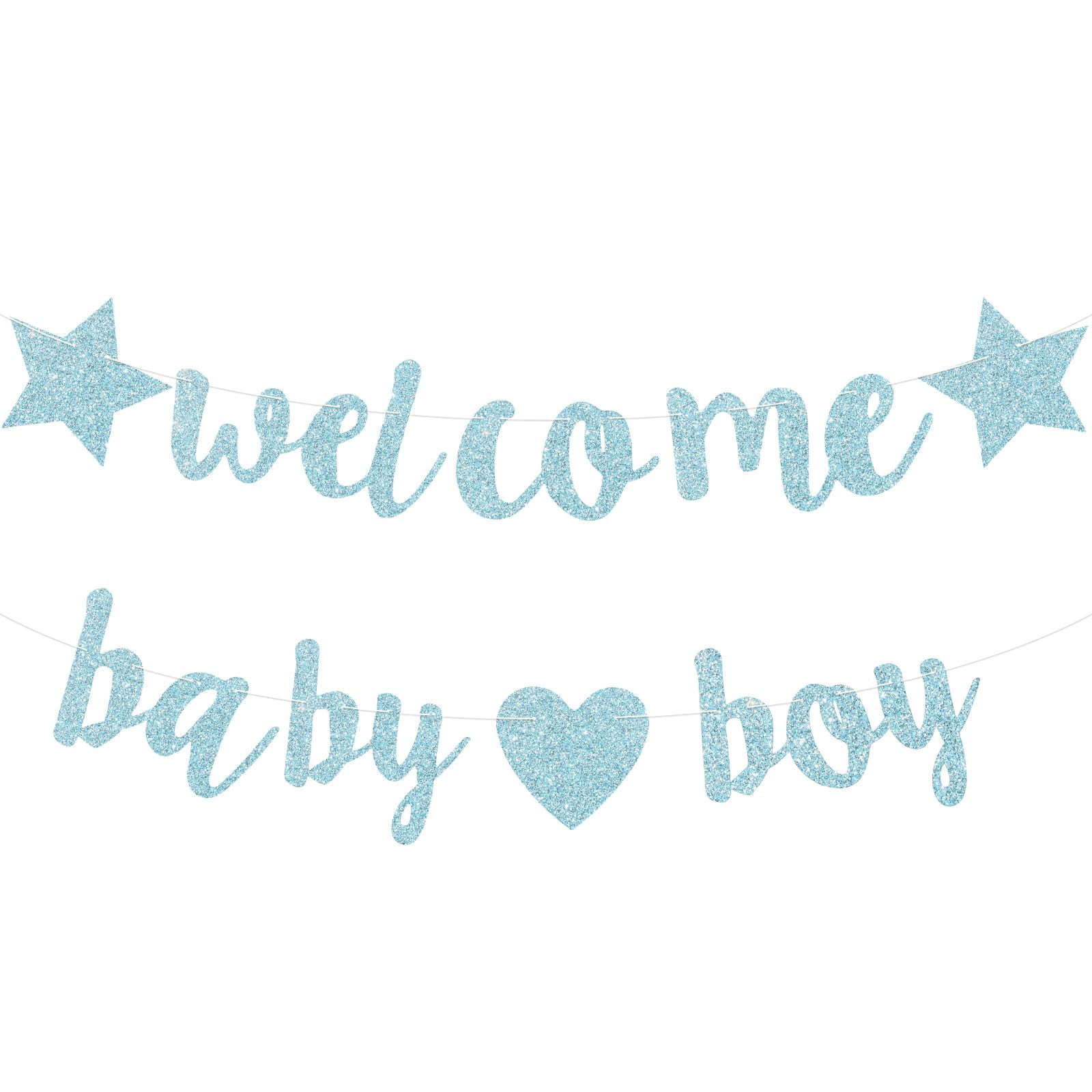 Baby Boy Shower Decorations SSF20 - 3M Long Welcome Banner, Blue for ...