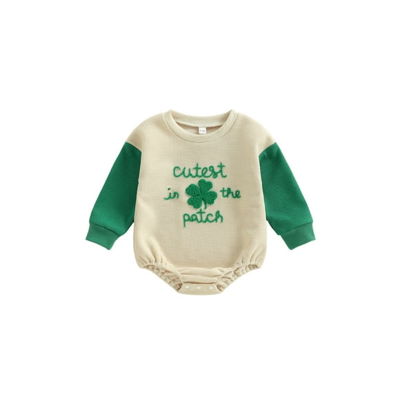 Baby Boy St Patricks Outfit Newborn 1st St Patricks Clover Bubble ...