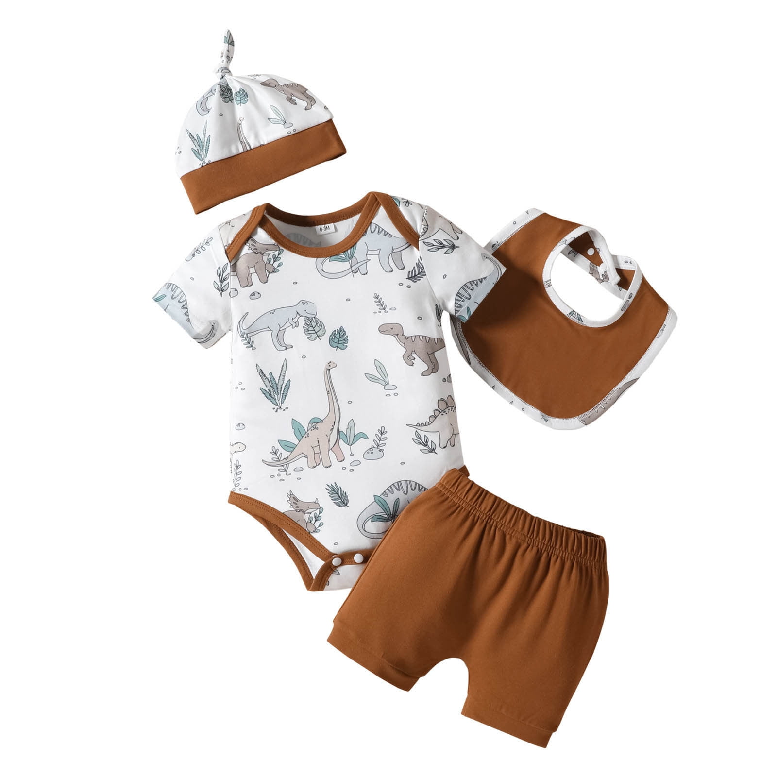 Baby Boy Summer 2 Piece Sets Infant Girls Short Sleeve Cartoon Animal ...
