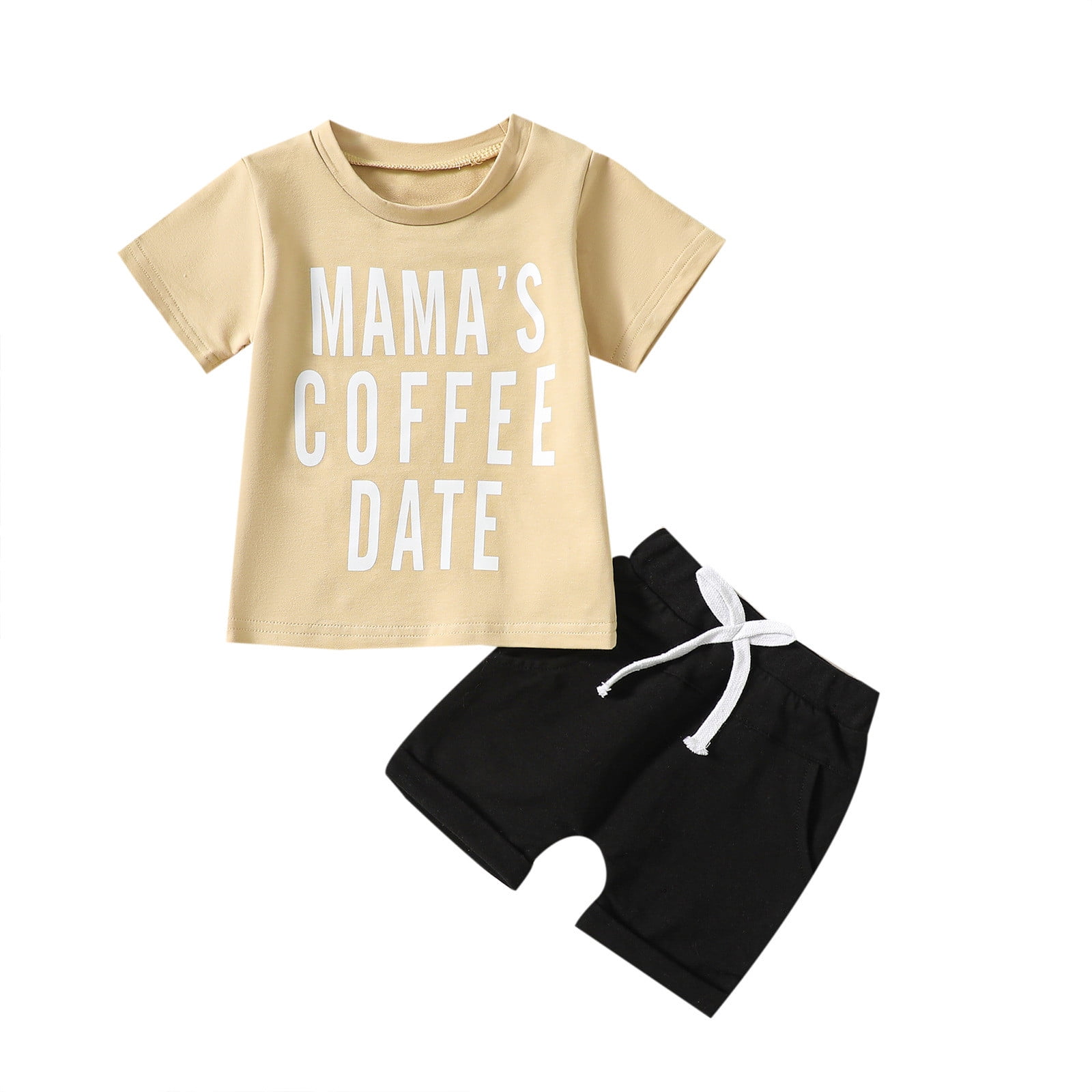 Baby Boy Summer 2 Piece Sets Newborn Infant Spring Print Letter Cotton ...