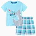 Baby Boy Summer Outfit Boys Cartoon Embroidered Set Cute Short Sleeve ...