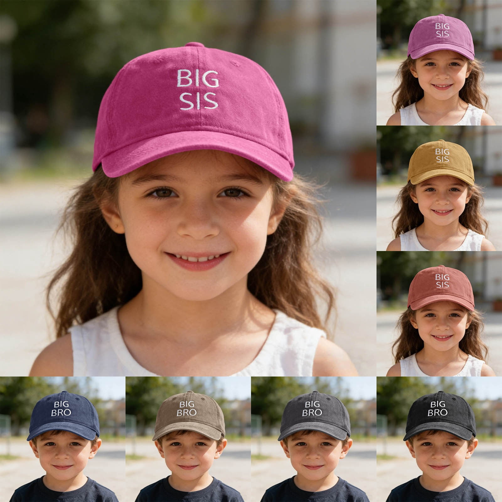 Baby Boy Sun Hat Kids Embroidered Letter Washed Baseball Cap All Season ...