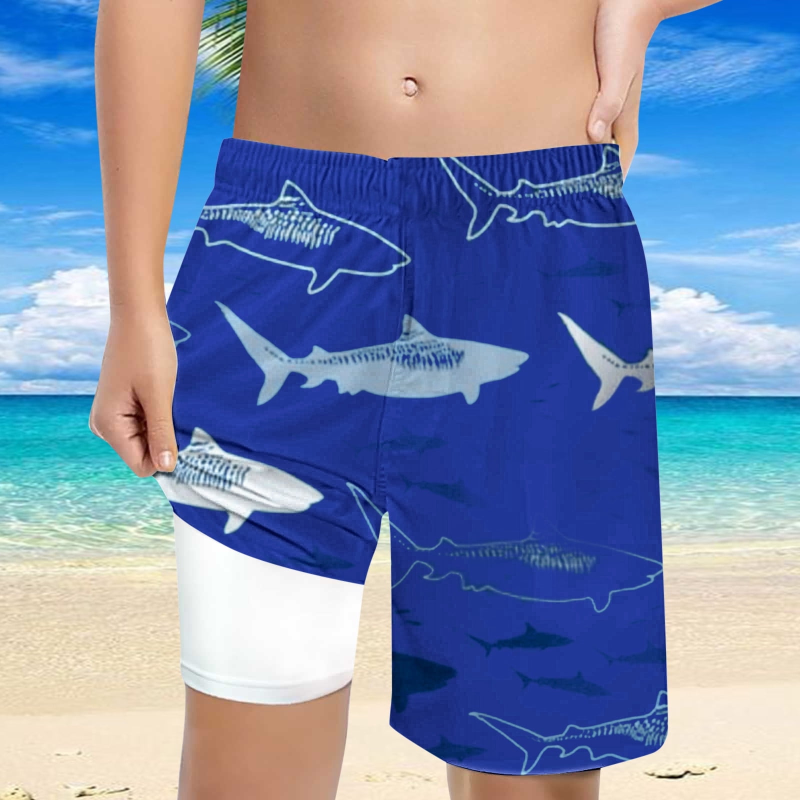 Baby Boy Swim Trunks Kids Toddler Boys Hawaiian Style Swimming Shorts ...