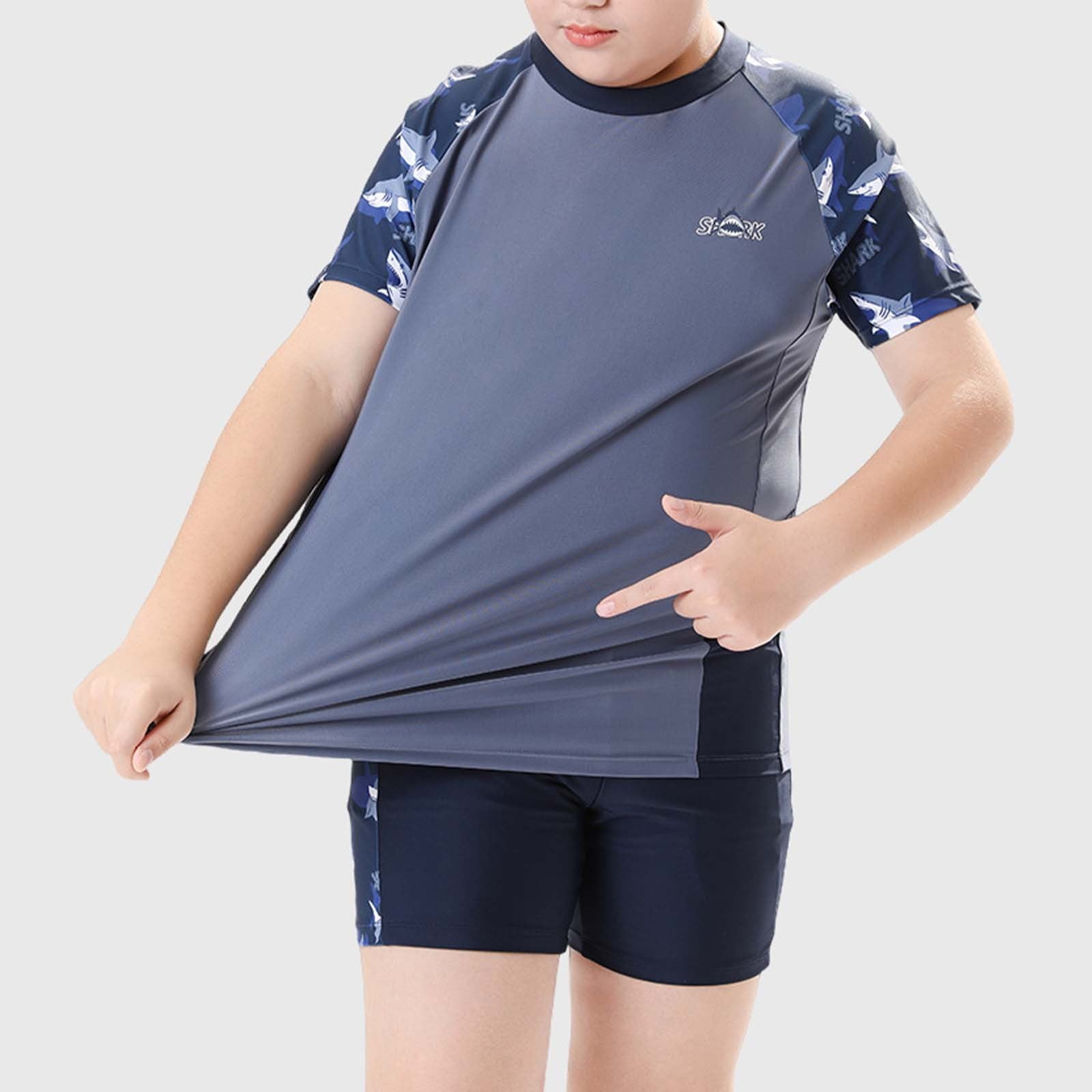 Baby Boy Swimsuit Big Kids Plus Size Two Piece Swim Trunks Set Baby Boy ...