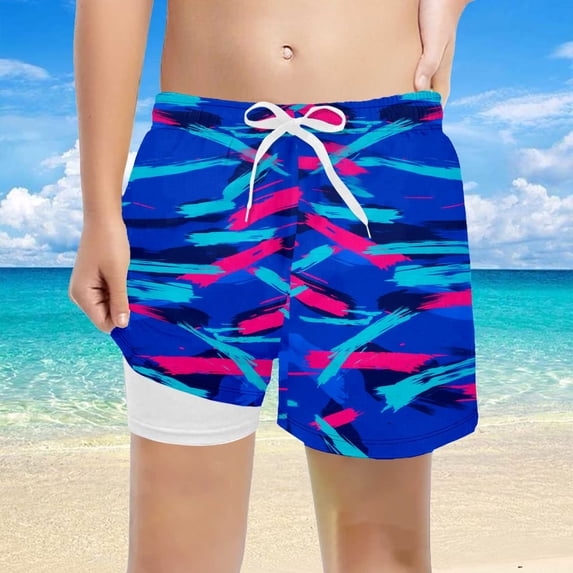 Baby Boy Swimsuit Size 9-10Y Cool Graffiti Painting Print Elastic ...