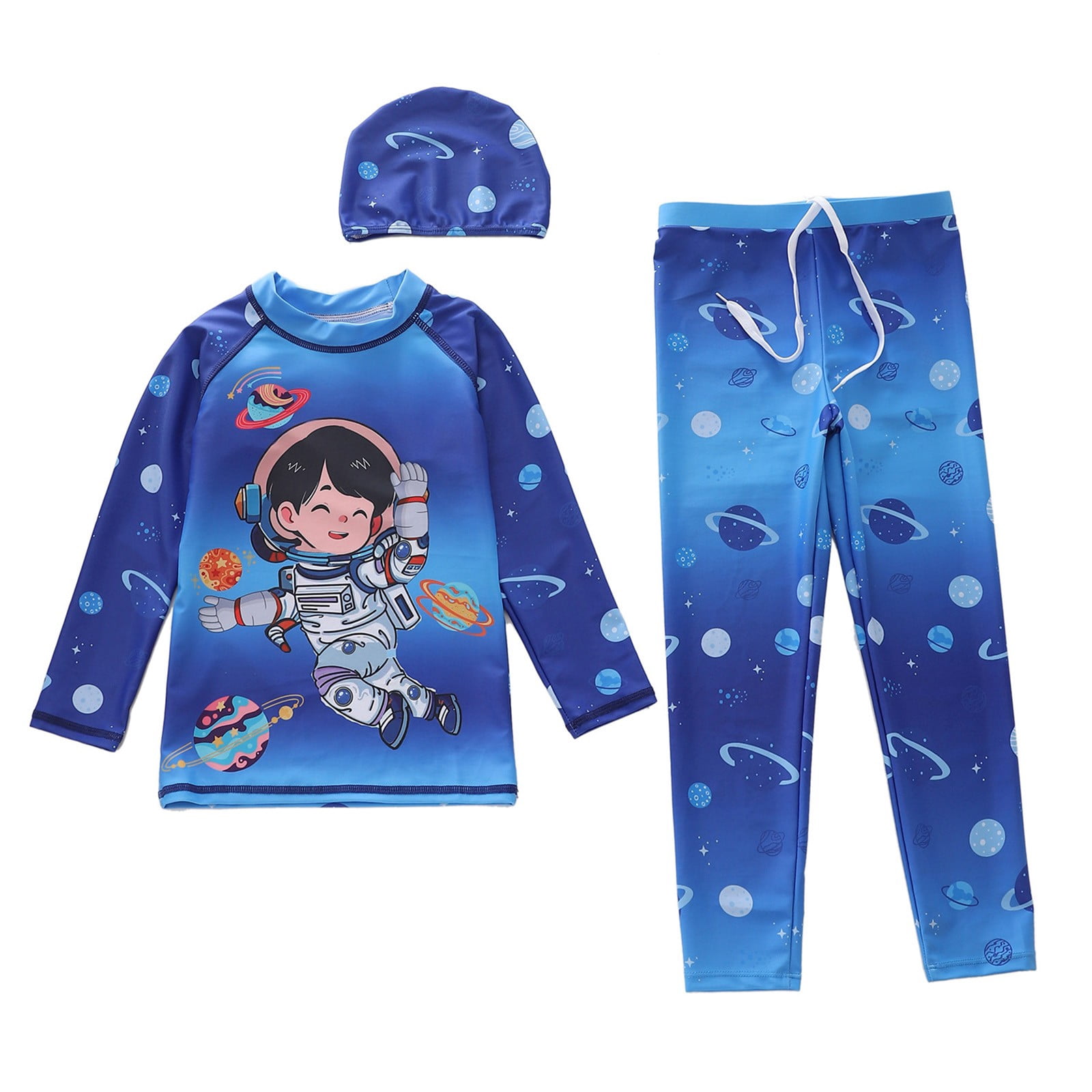 Baby Boy Swimsuit Space Astronaut Print Surfing Swim High Elasticity ...