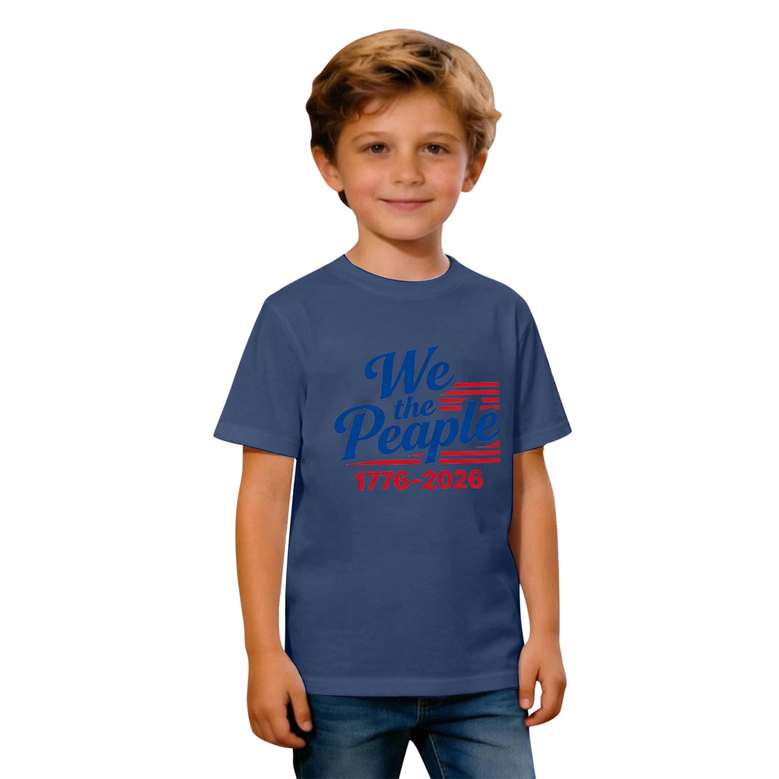 Baby Boy Tees Cartoon Print Short Sleeve Comfort Breathable Blend Boys ...