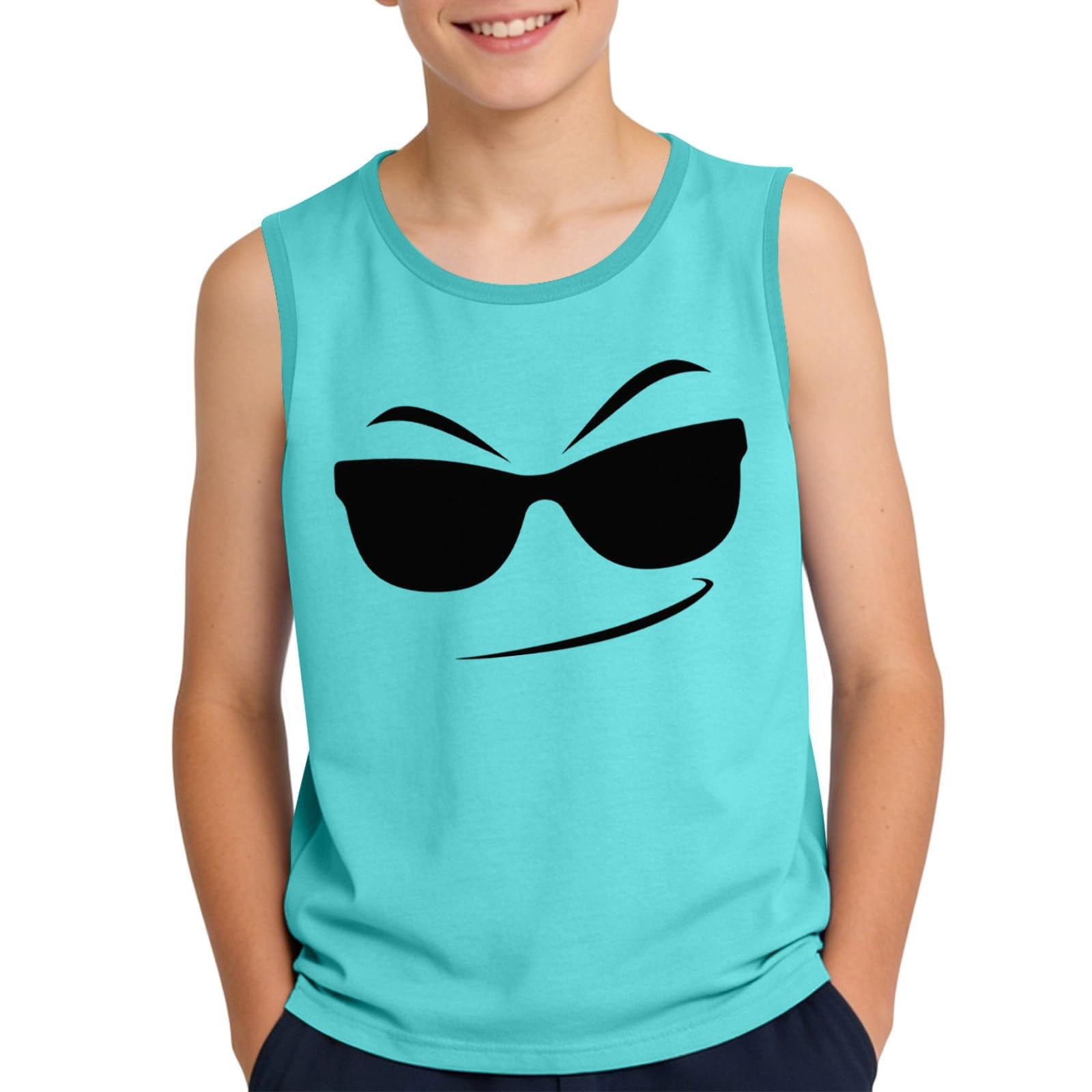 Baby Boy Tees Cartoon Print Sleeveless Breathable Apparel Beach ...