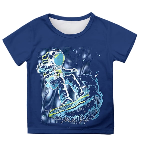 Baby Boy Tees Round Neck Elastic Waist Sneakers Hand Wash Boys Athletic ...