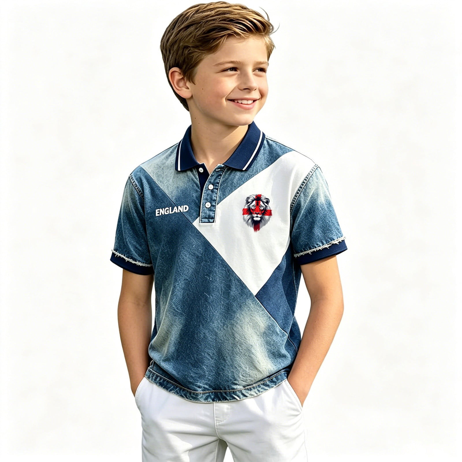 Baby Boy Tops England Graphic Devoted Sports Motif Comfort Fit Beach ...