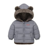 Fymall Baby Girl Boy Winter Warm Long Sleeve Plush Hooded Jacket Coat Outerwear - Walmart.com