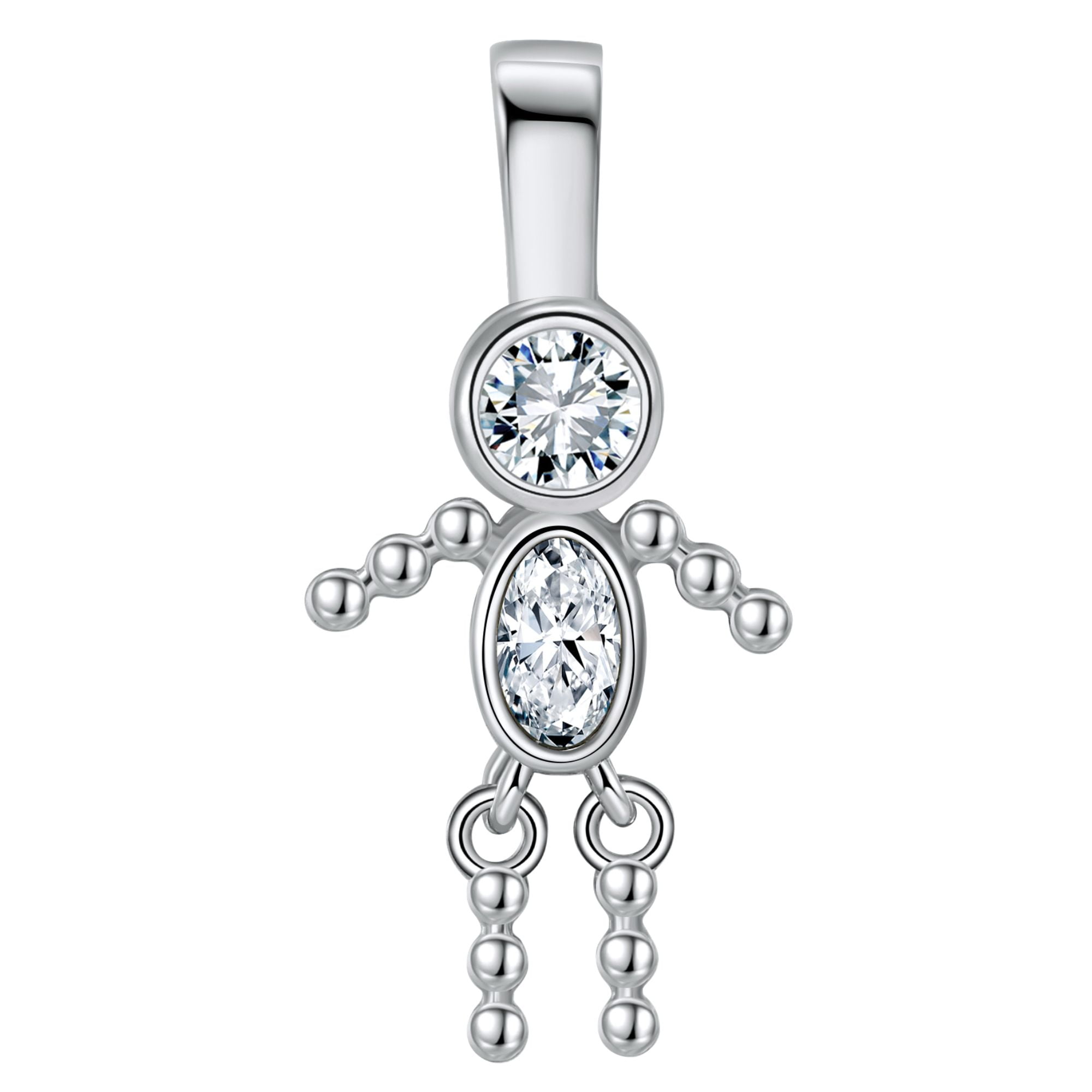 Ginger Lyne Collection Baby Birthstone Charm, Sterling Silver Necklace ...