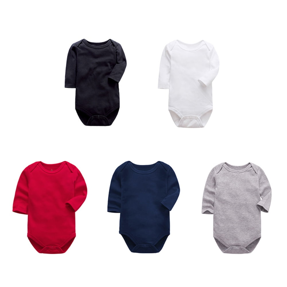Baby Boy or Girl Unisex Long Sleeve Bodysuits, 1-Pack (Newborn-24M ...