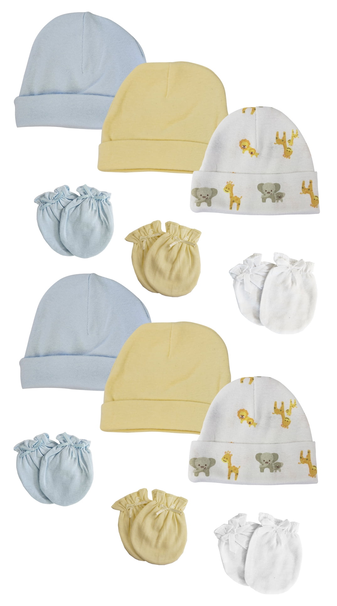 Baby Boys Caps and Mittens (Pack of 12) - Walmart.com