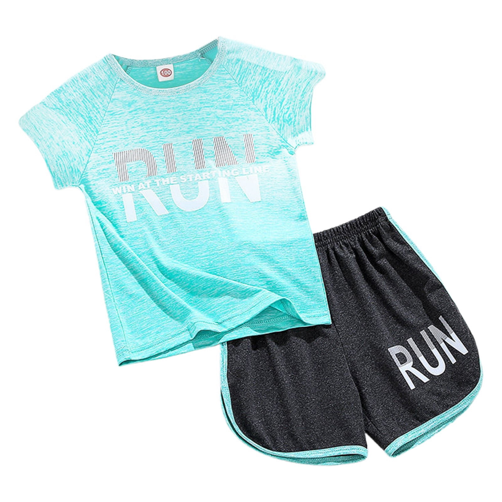 Baby Boys' Clothing Sets Active Sports Short Sleeve T Shirt Running ...