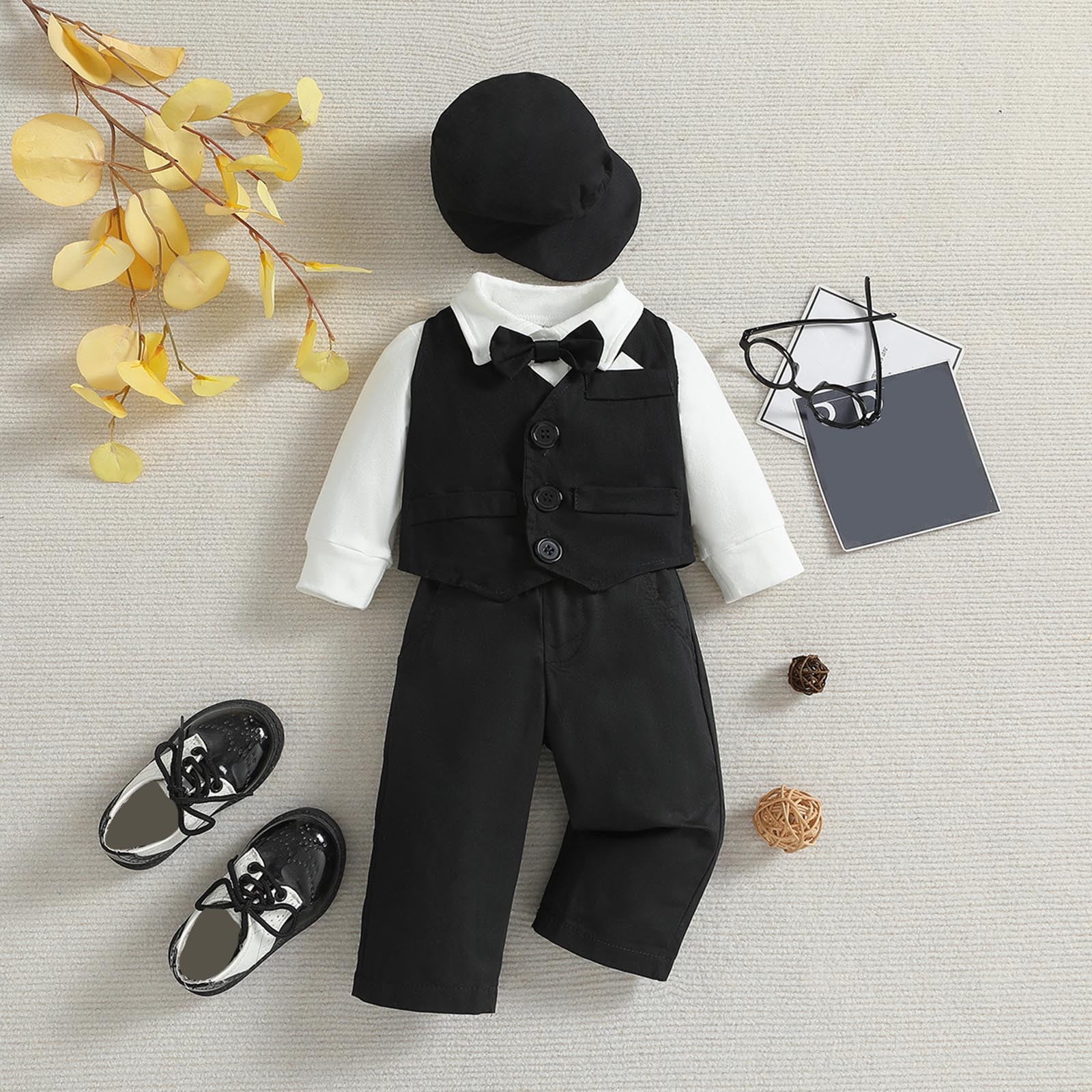 Baby Boys Formal Suit Fall Gentleman Style Party Wear Size 0-24 Months ...
