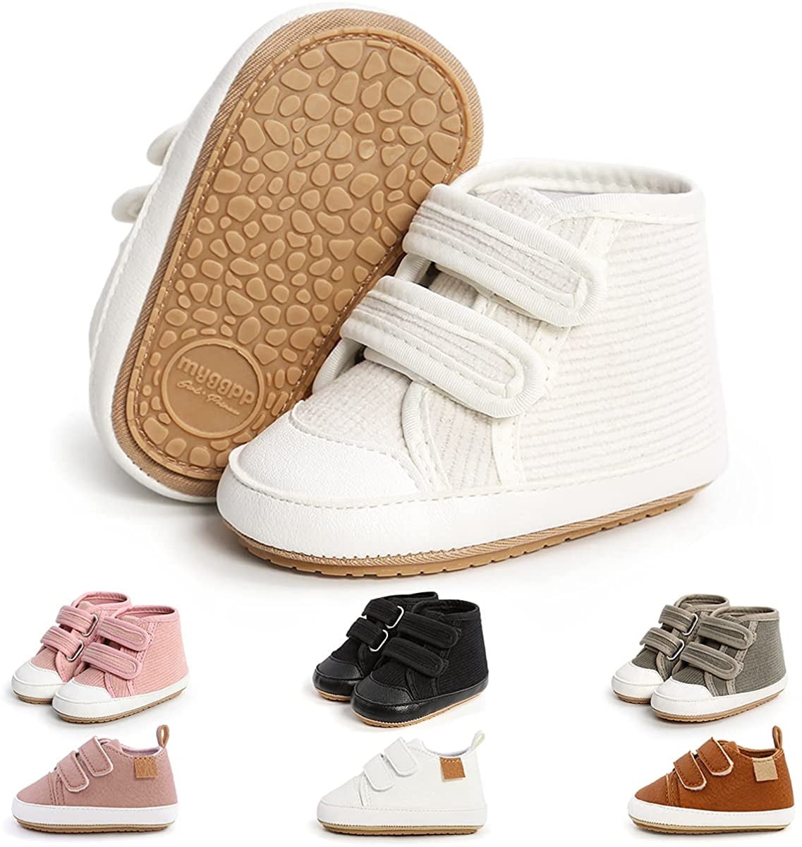 Baby Boys Girl Lace Up Leather Sneakers Soft Rubber Sole Infant Moccasins Newborn Oxford Loafers ...