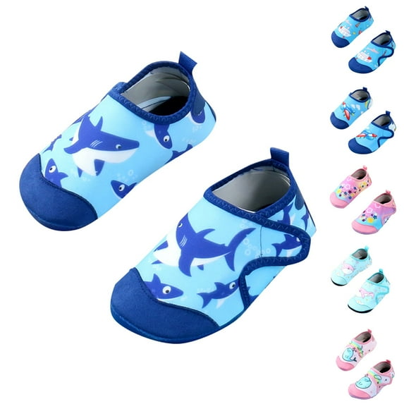 Baby Boys Girls Ankle Sneakers Soft Rubber Sole Shark Crib Shoes Baby ...