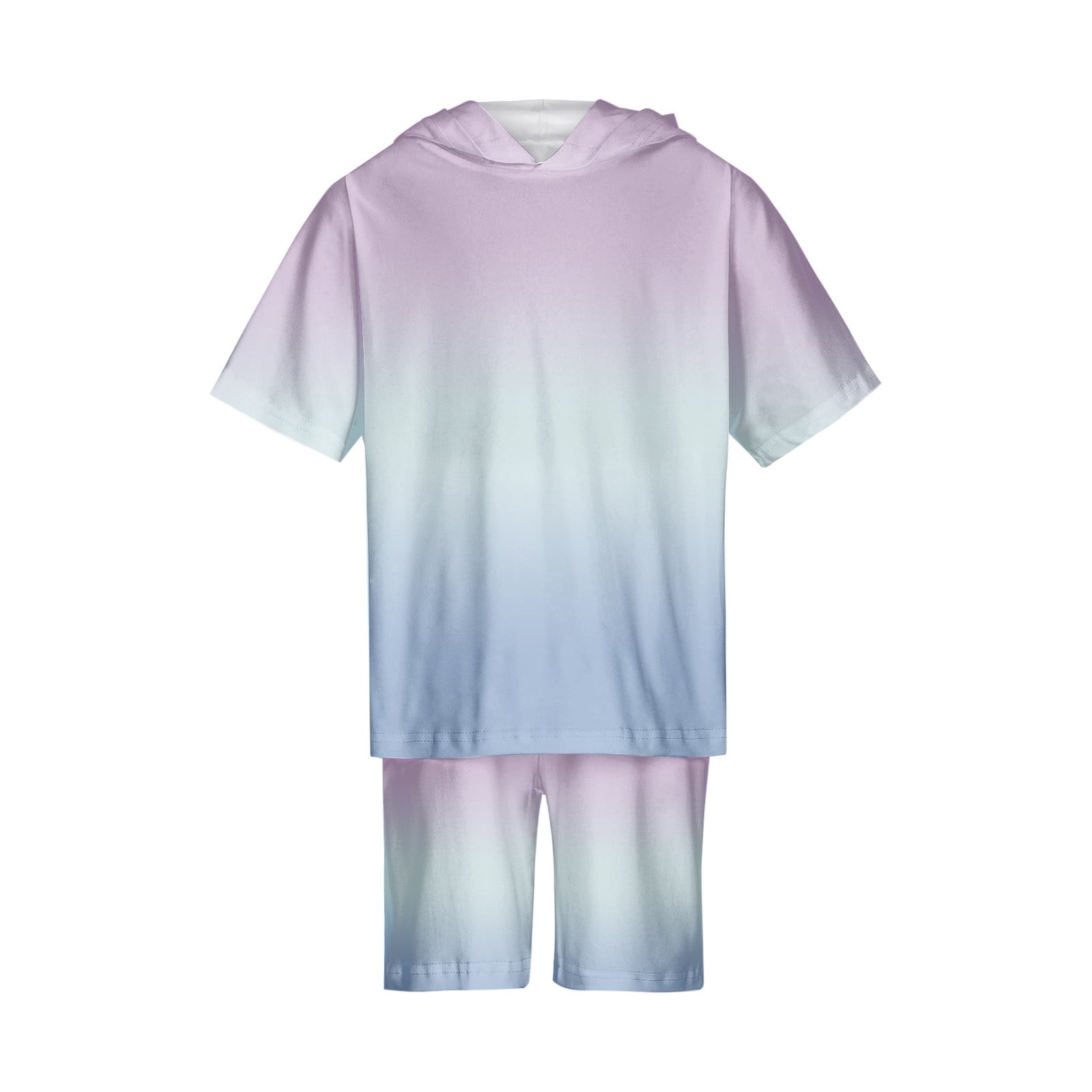 Baby Boys Girls Gifts Boys Girls Gradient T-shirt Set Printed Children ...