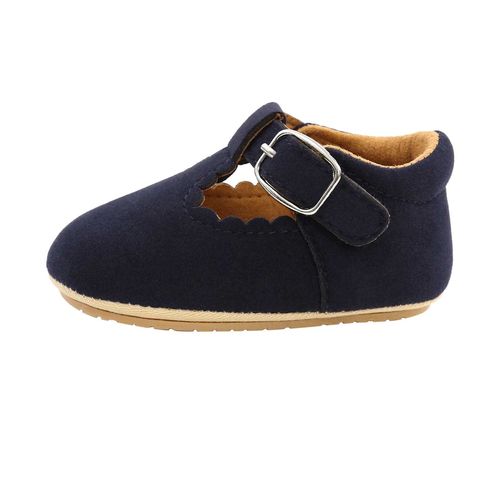 Baby Boys Girls Lace Up PU Leather Sneakers Soft Rubber Sole Infant ...