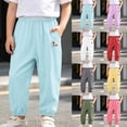 Baby Boys Girls Long Bloomers Soft Cotton Linen Harem Pants Summer Wide ...