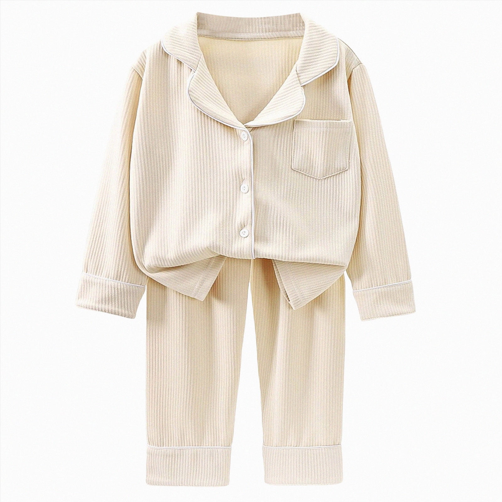 Baby Boys Girls Pajama Set Kids Toddler Snug fit Ribbed Sleepwear pjs ...