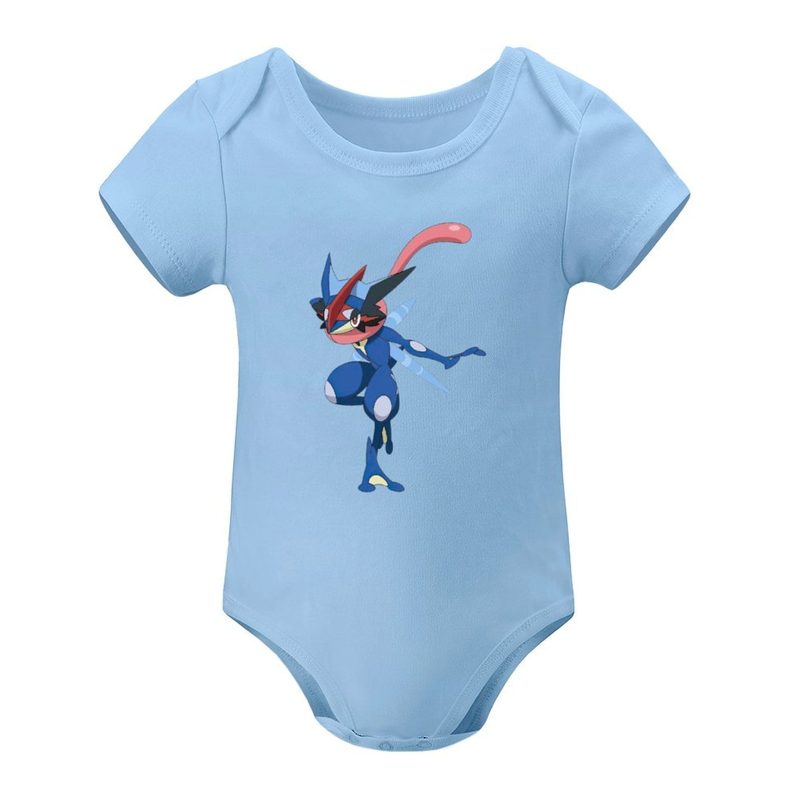 Baby Boys&Girls Pokemon Short Sleeves Sky Blue Onesie Newborn Bodysuits ...