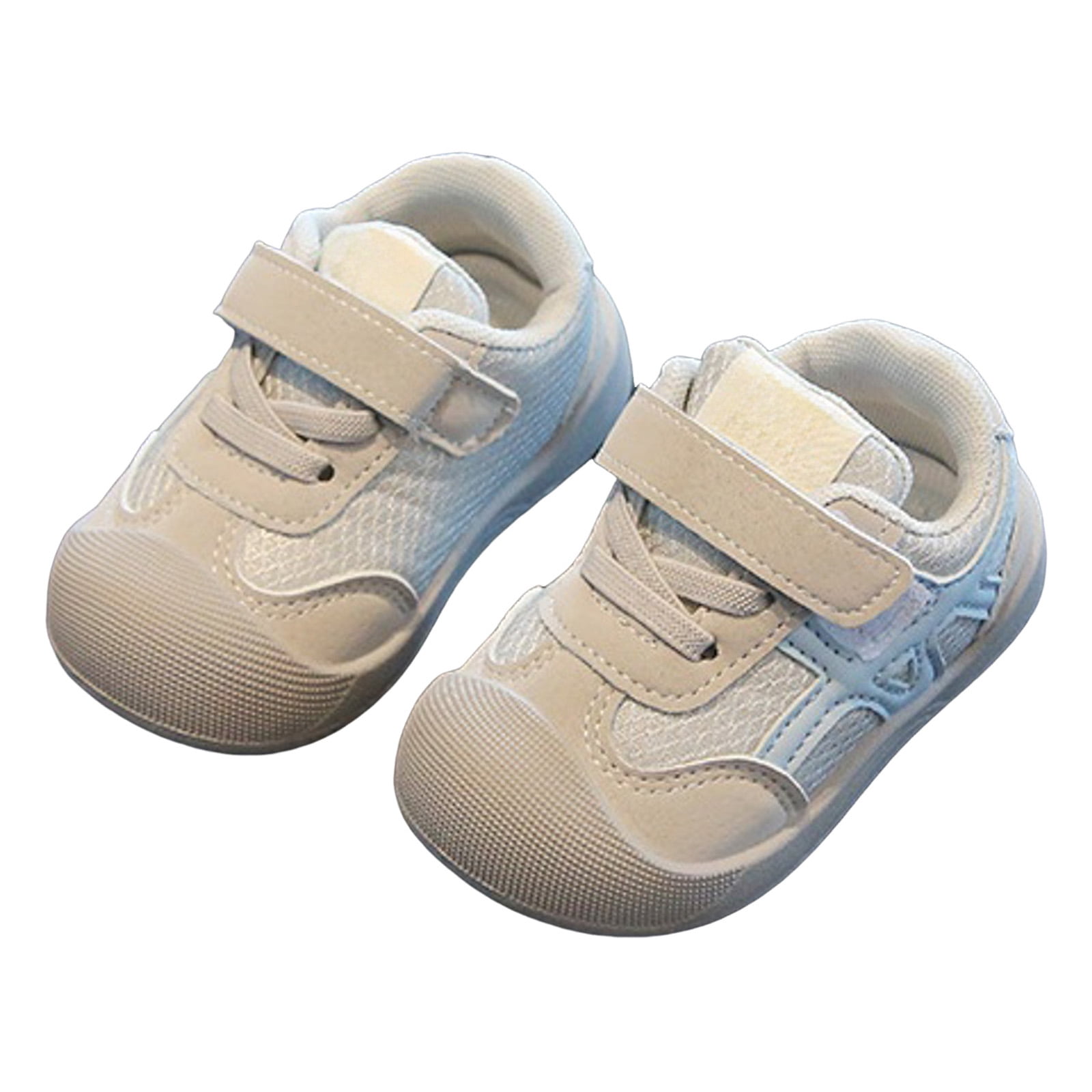 Baby Boys Girls Sneakers Nonslip Soft Sole Toddler First Walking Shoes Fashion Color Block Hook ...