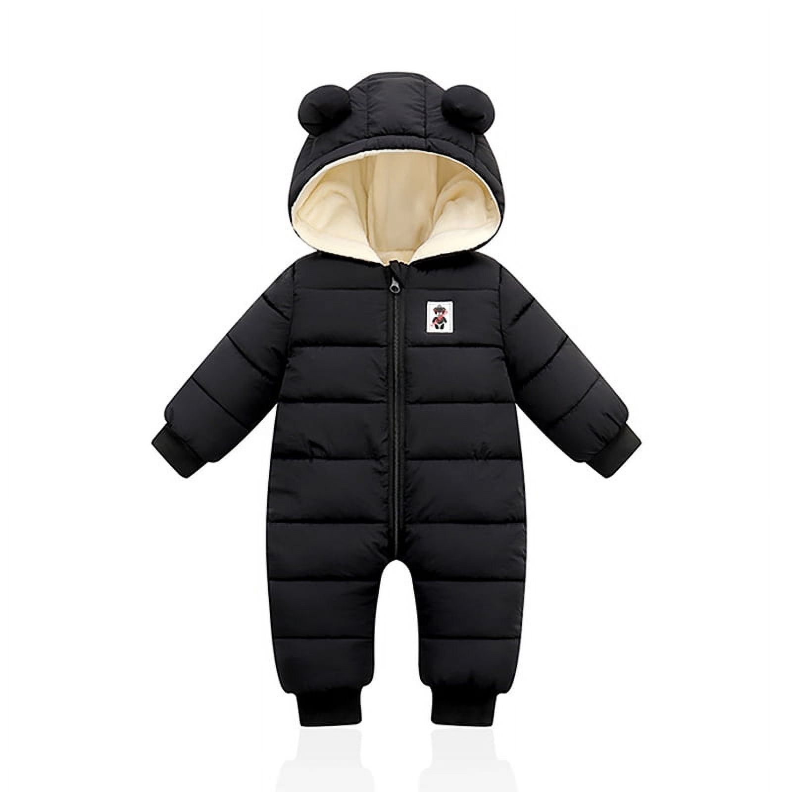 Baby Boys Girls Snowsuit, Infant Winter Clothes, Newborn Hooded Jacket, Toddler Jumpsuit Coat ...
