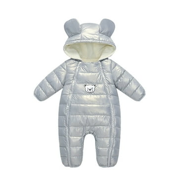 Baby Boys Girls Snowsuit, Infant Winter Clothes, Newborn Hooded Jacket, Toddler Jumpsuit Coat ...