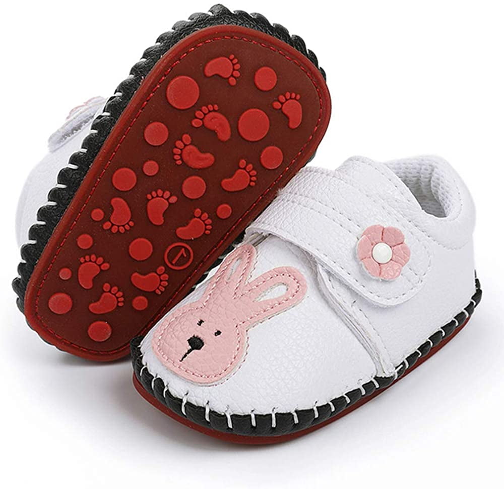 Baby Boys Girls Walking Shoes Hard Bottom Non Slip PU Leather Outdoor ...
