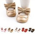 Baby Boys Girls Walking Sneakers Bow Rubber Sole First Walkers Cartoon ...
