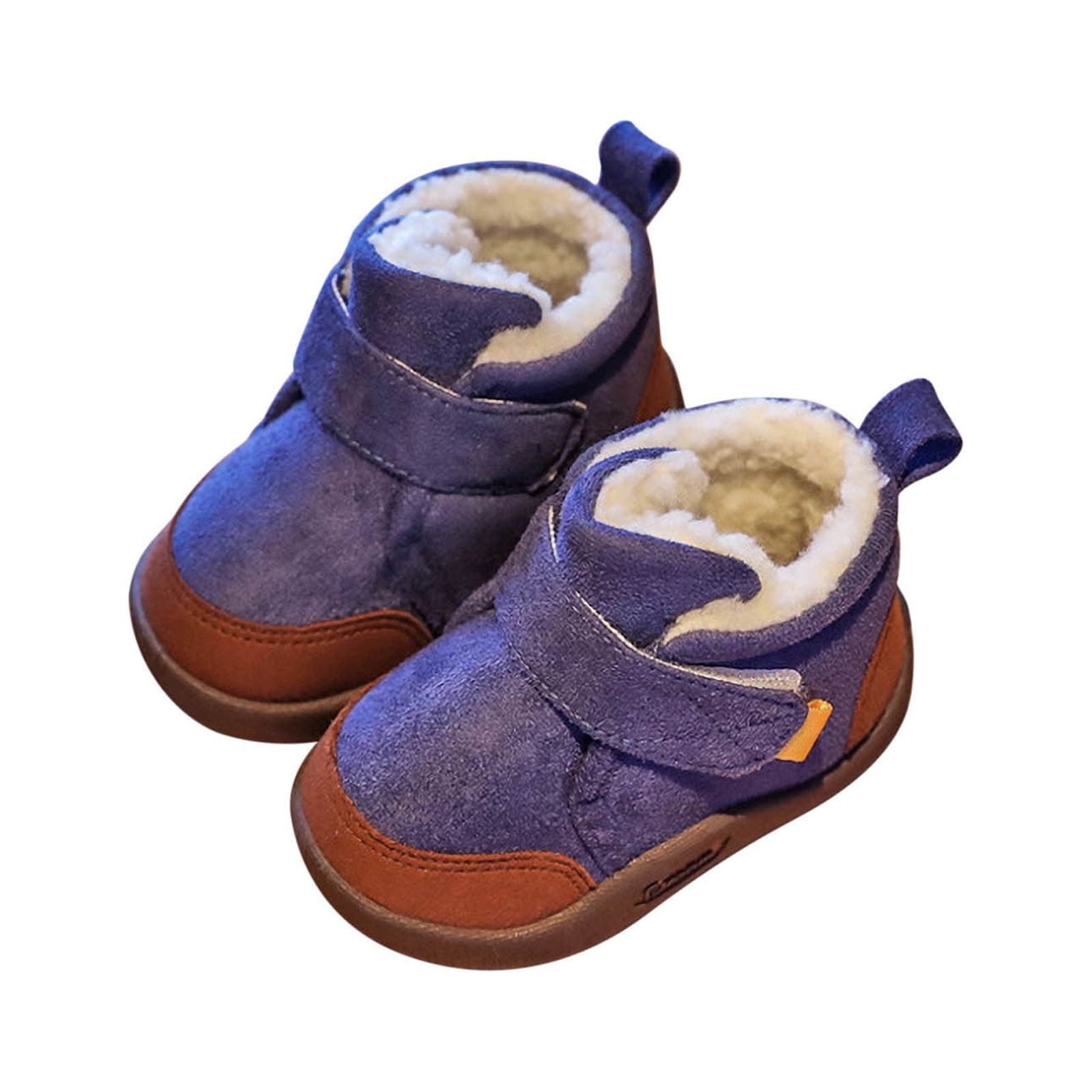 Baby Boys Girls Winter Boots Warm Faux Fur Anti-Skid Soft Toddler Snow ...