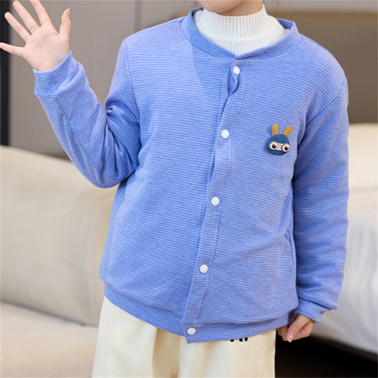 Baby Boys Girls Winter Coat Cute Printed Solid Color Lightweight Coat Zipper Windproof Outwear ...