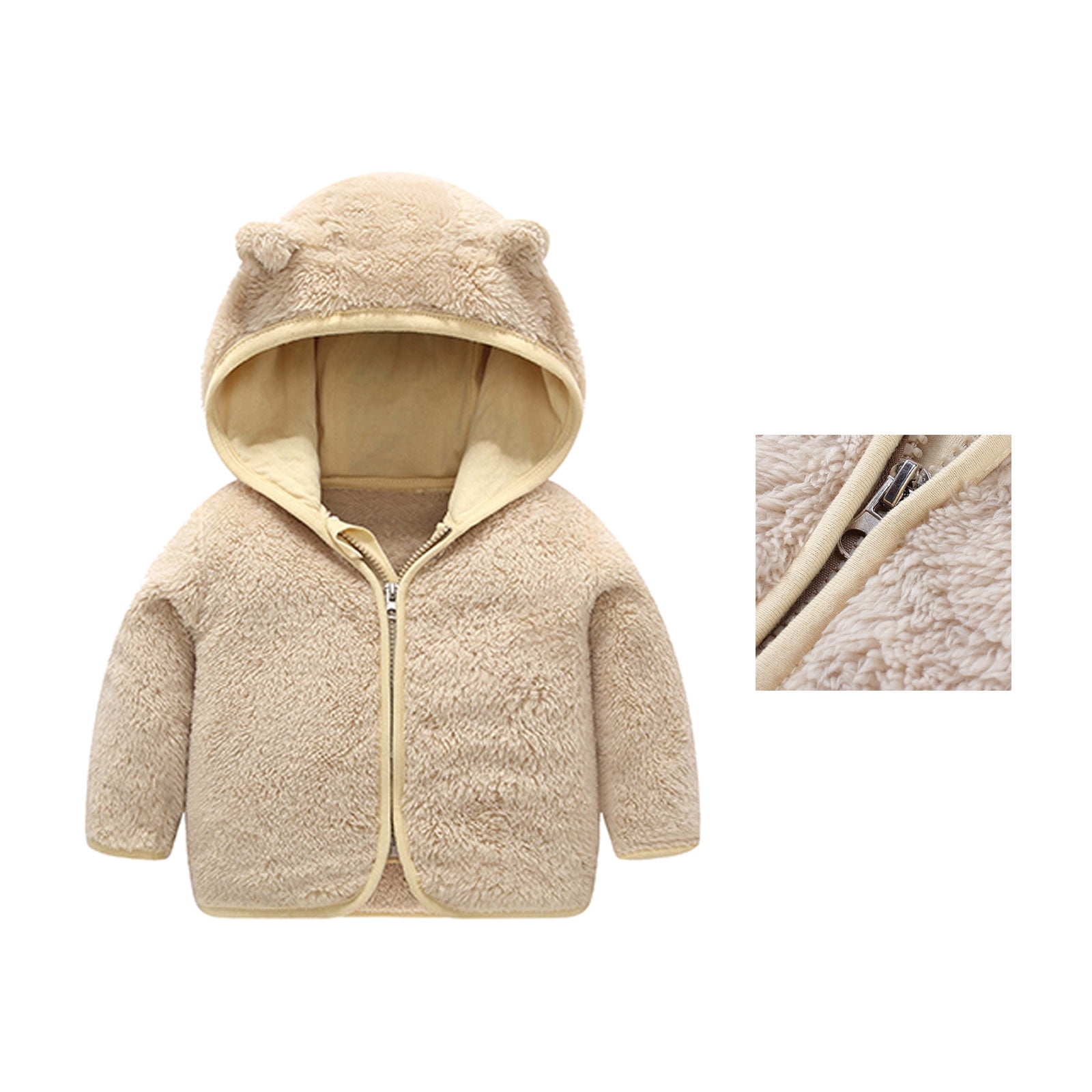 Baby Boys Girls Winter Coat Jacket Baby Hoodie with Bear Ear for Kids Baby Boys Boys Winter ...