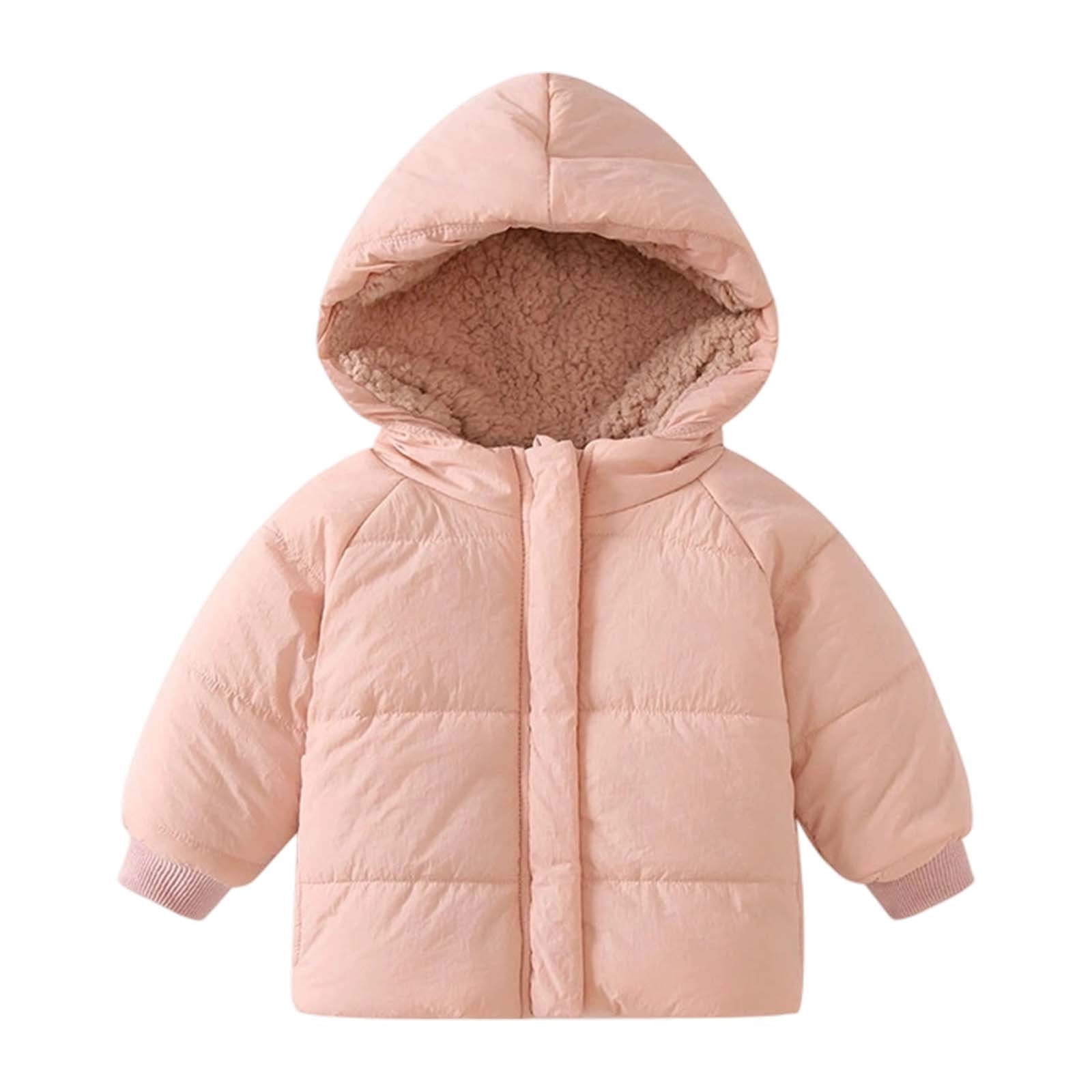 Baby Boys Girls Winter Coat Hooded Jacket Long Sleeve Light Winter ...