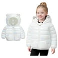 Baby Boys Girls Winter Coat,Little Boys Girls Puffer Coat Cute Bear Ear Hooded Jackets with ...