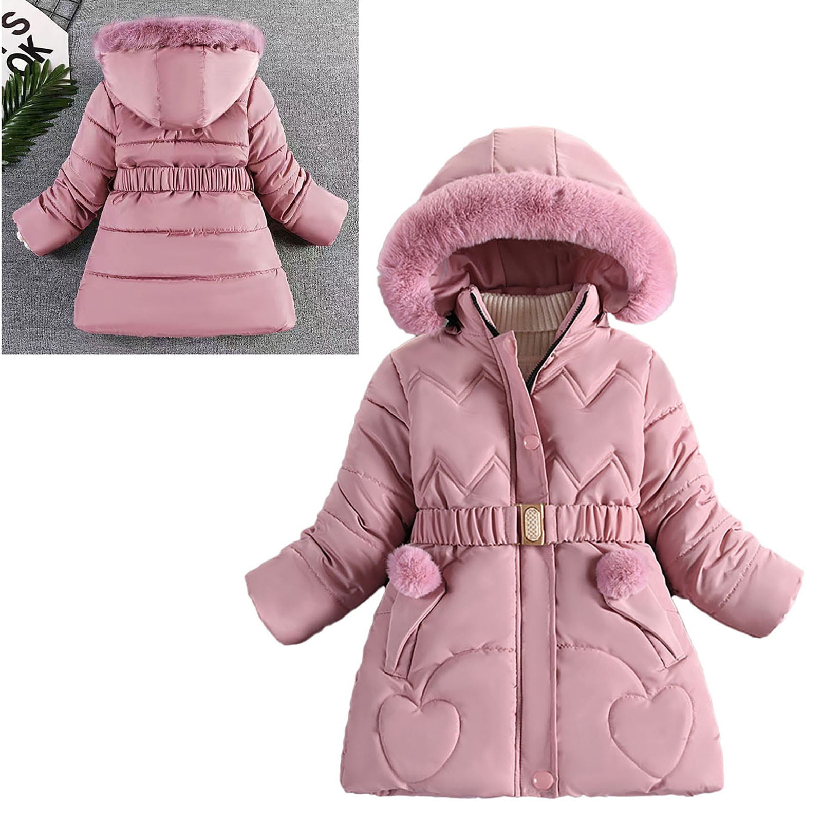 Baby Boys Girls Winter Coat,Little Boys Girls Puffer Coat Mid-length ...