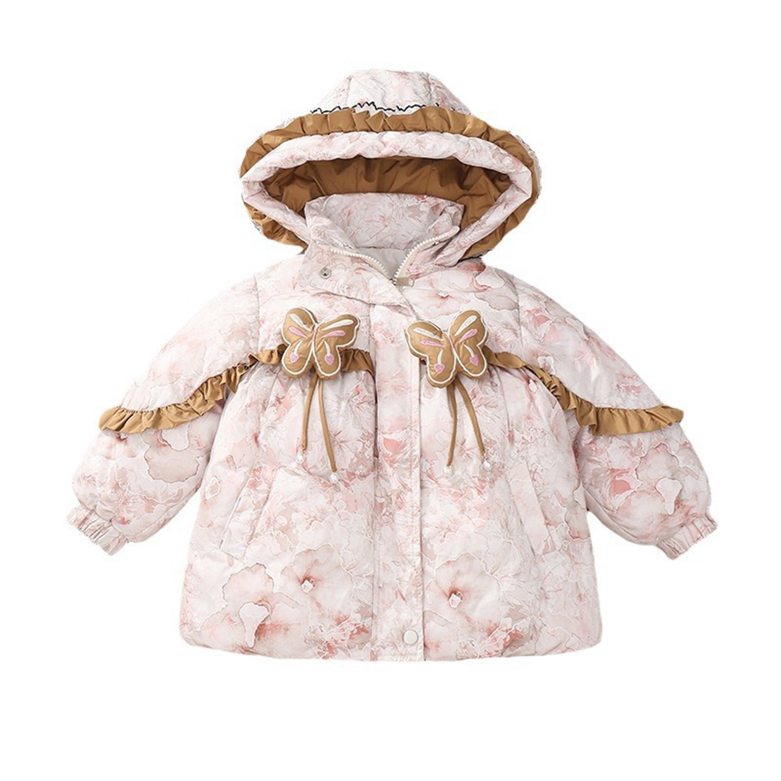 Baby Boys Girls Winter Coats Cute Hood Jackets Warm Outwear Light ...
