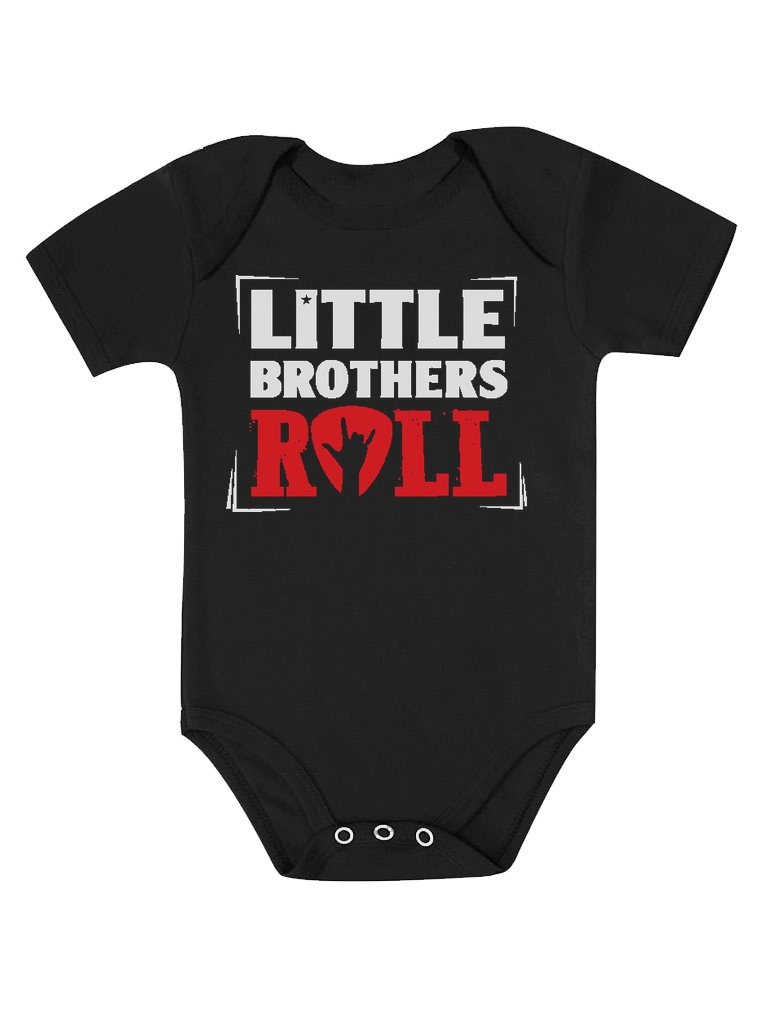 Baby Boys Little Brothers Roll Best Siblings Gifts Rock Baby Bodysuit ...