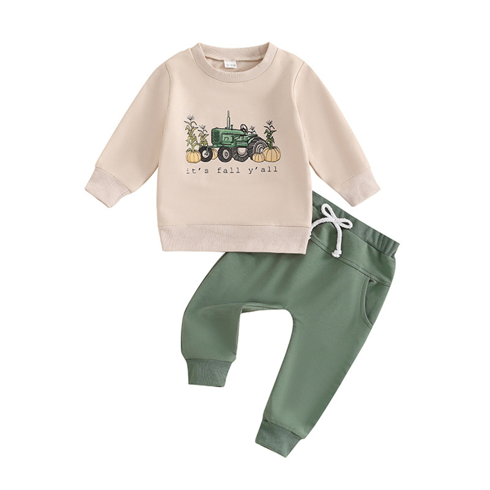 Baby Boys' Sets Baby Boy Fall Clothes Set Long Sleeve Letter Print Sweatshirt Pants Toddler ...