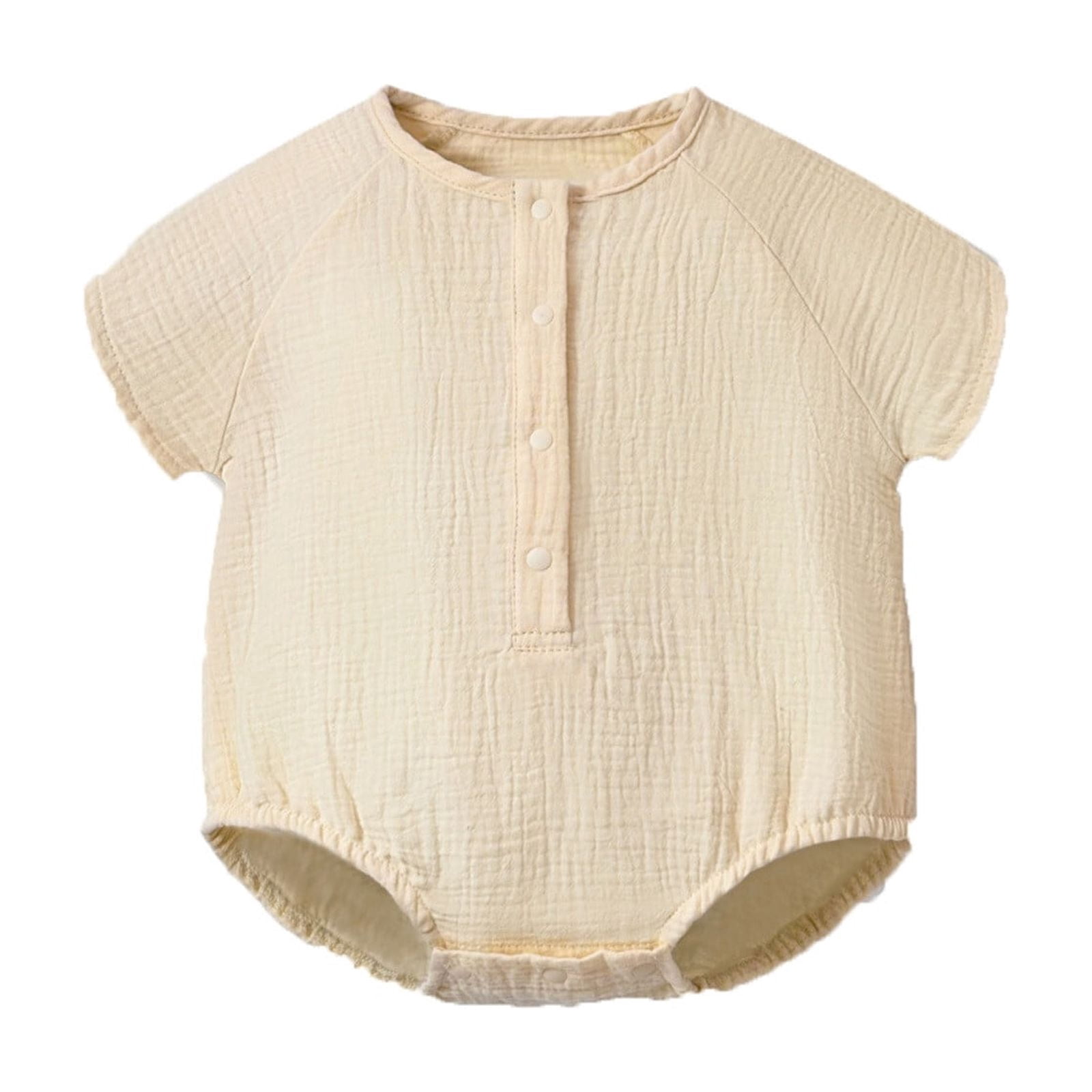 Baby Boys Short Sleeve Bodysuits Romper Summer Outfit for Casual Play ...